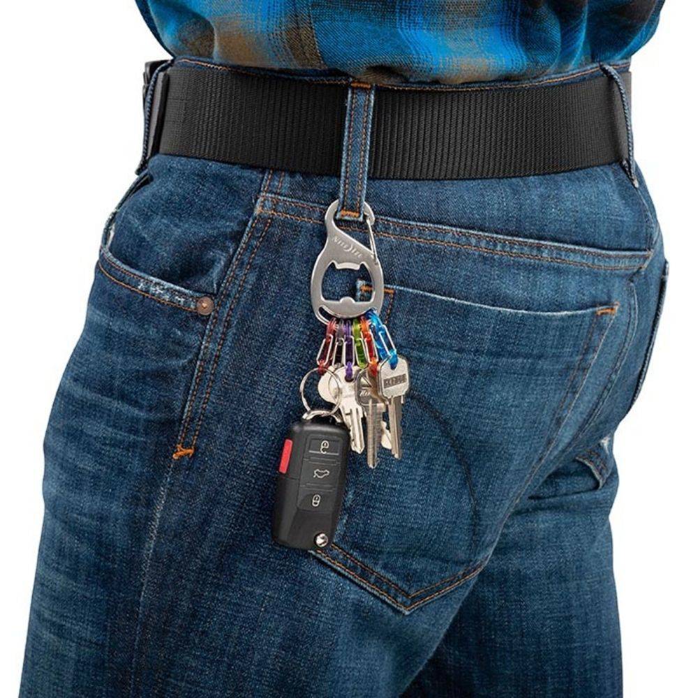 Carabiniera cu 6 chei, Nite Ize, Inox/Plastic, Multicolor - eMAG.ro