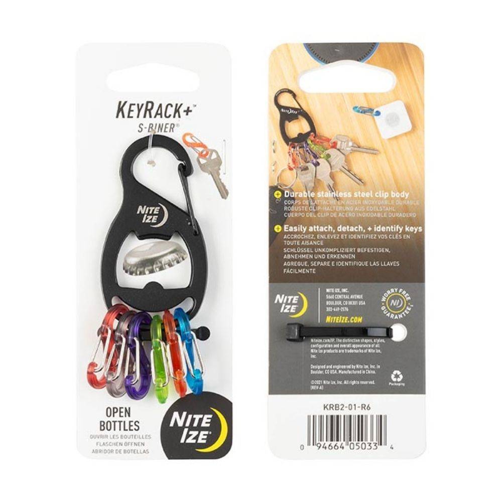 Carabiniera cu 6 chei, Nite Ize, Inox/Plastic, Multicolor - eMAG.ro