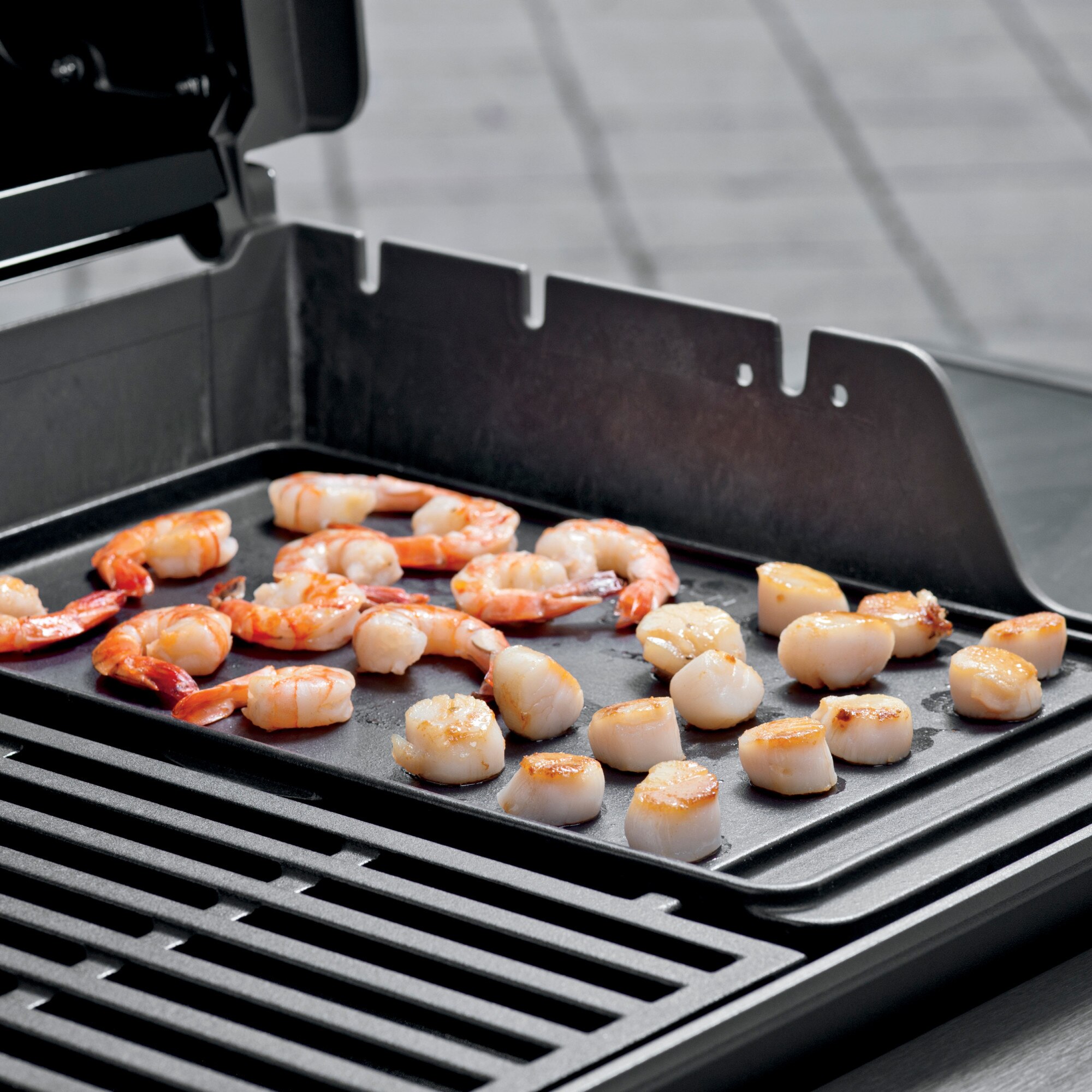 Placa cu doua fete pentru gratar, Weber, Fonta/Email de portelan, 44,2 ...