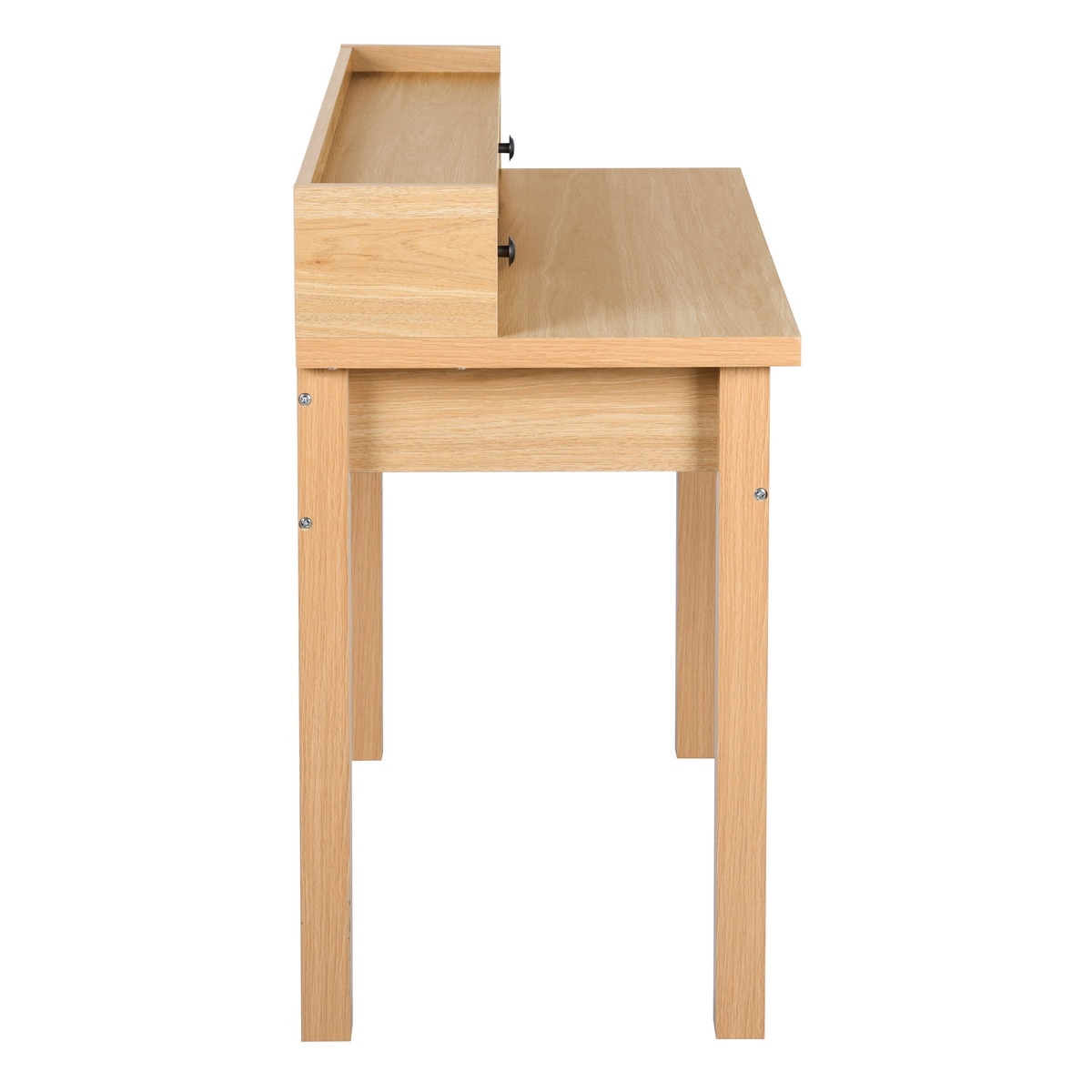 Birou modern, Lemn, 100 x 50 x 75/90cm, Bej - eMAG.ro