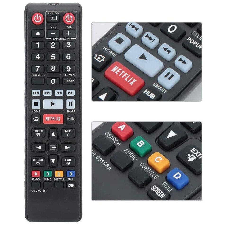 Telecomanda pentru Samsung AK59-00166A, x-remote, Netflix, Negru - eMAG.ro
