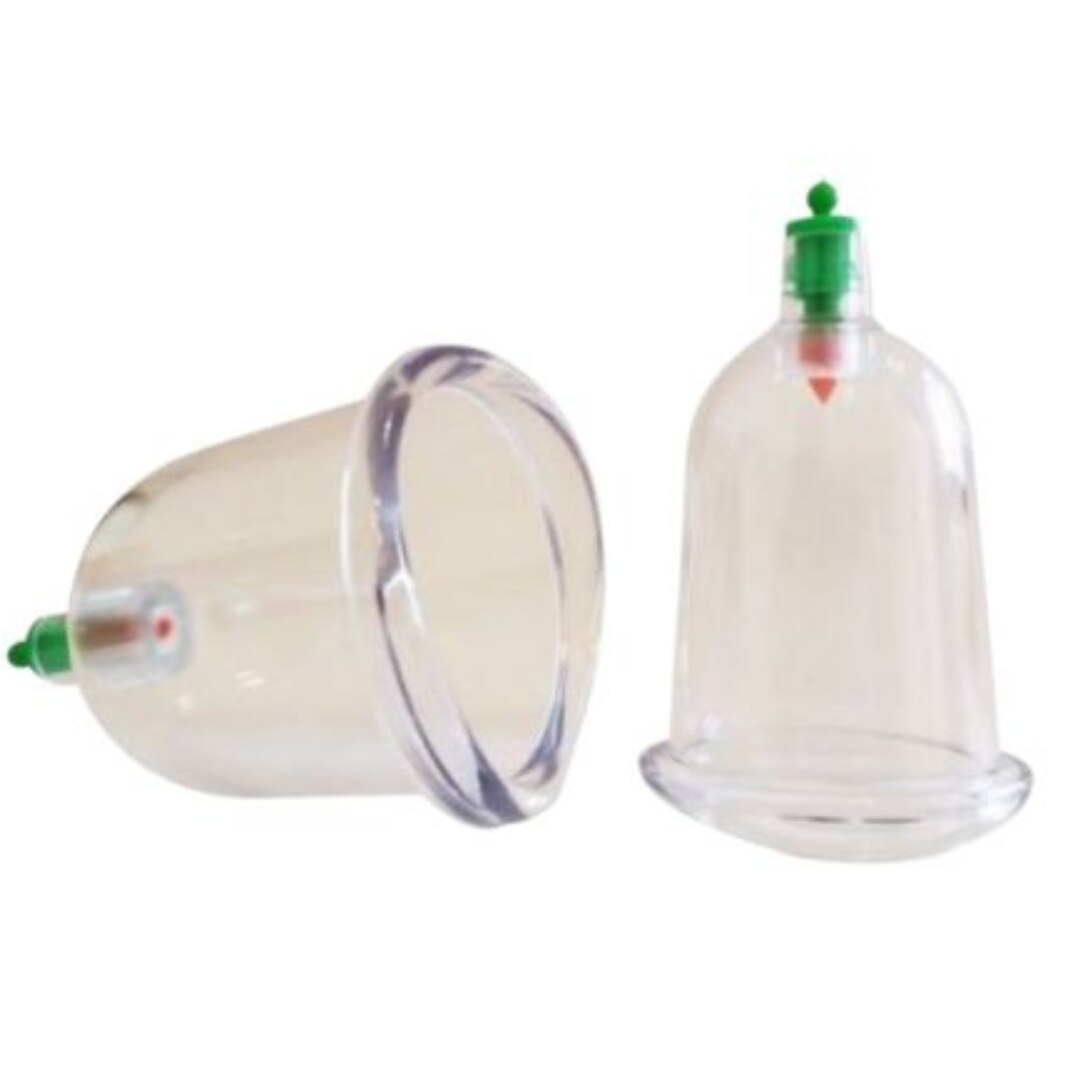 Set 12 ventuze masaj, Acus Med, Pompa Vaccum, Transparent - eMAG.ro