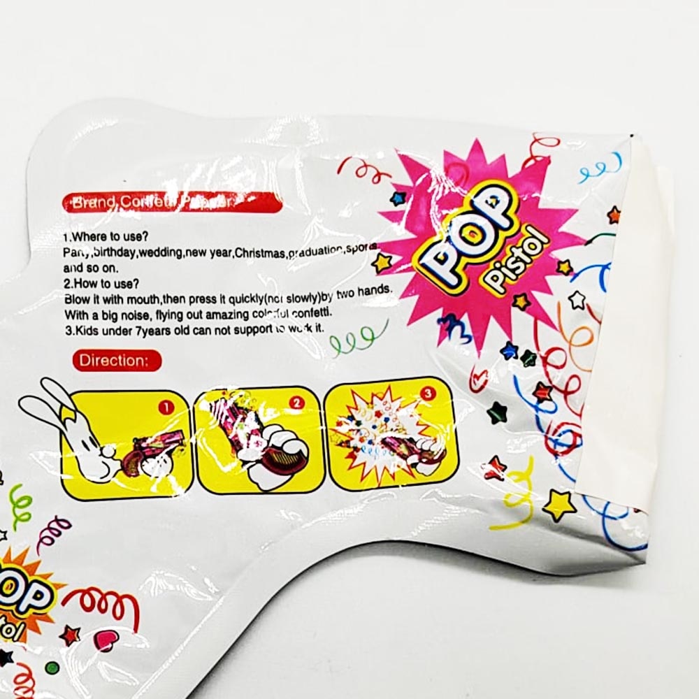 Pistol confetti, 17 cm, multicolor, Vision XXI - eMAG.ro