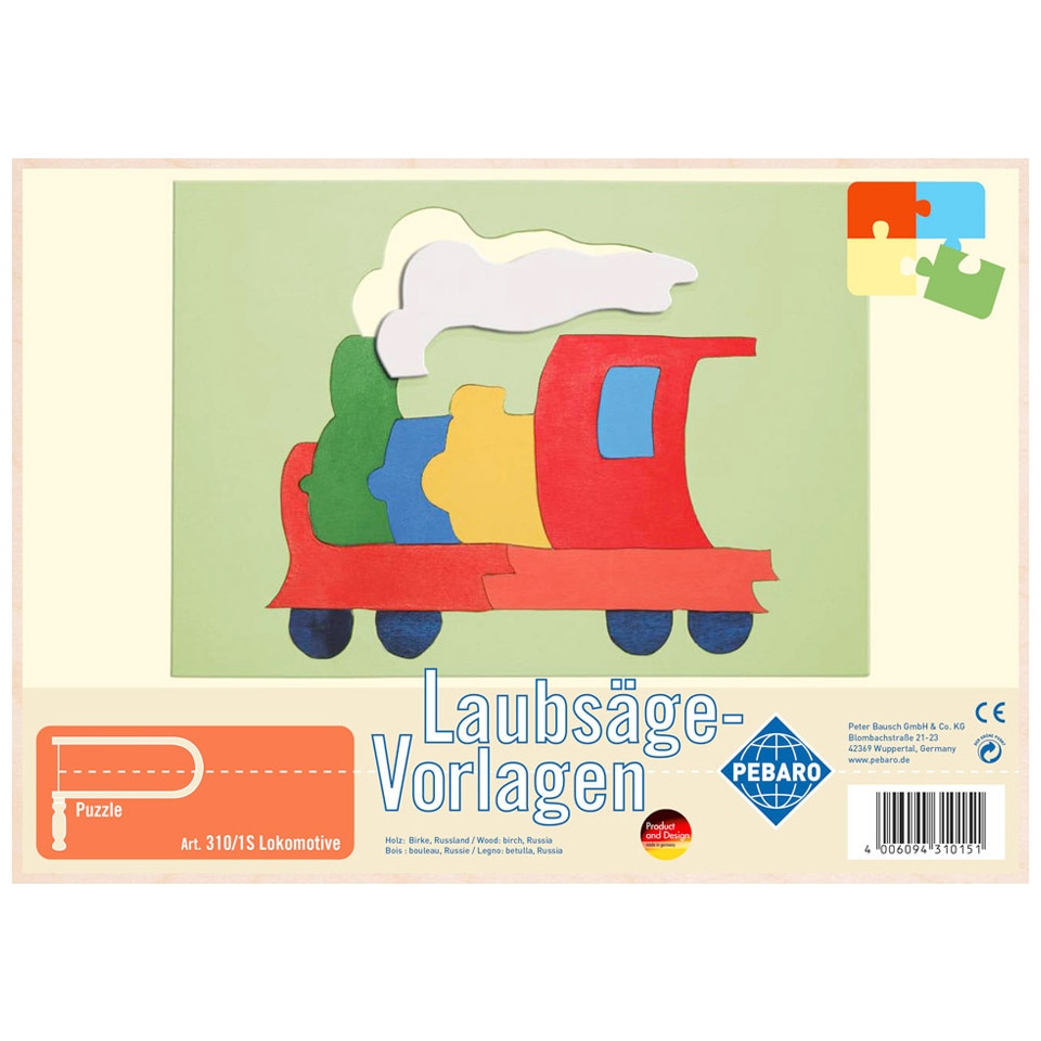 Set placaj pentru traforaj model Locomotiva 310/1S, 8+ ani - eMAG.ro