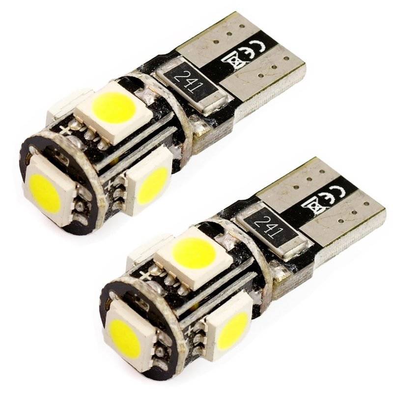 Set becuri auto, Interlook, W5W, Argintiu - eMAG.ro