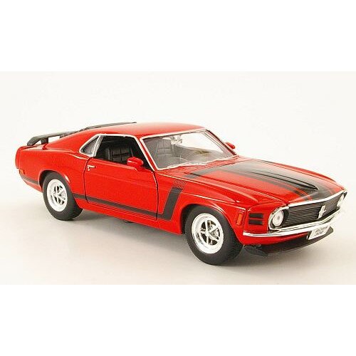 Macheta auto Ford Mustang Boss 302 Rosu (1970) 1:24 Welly - eMAG.ro
