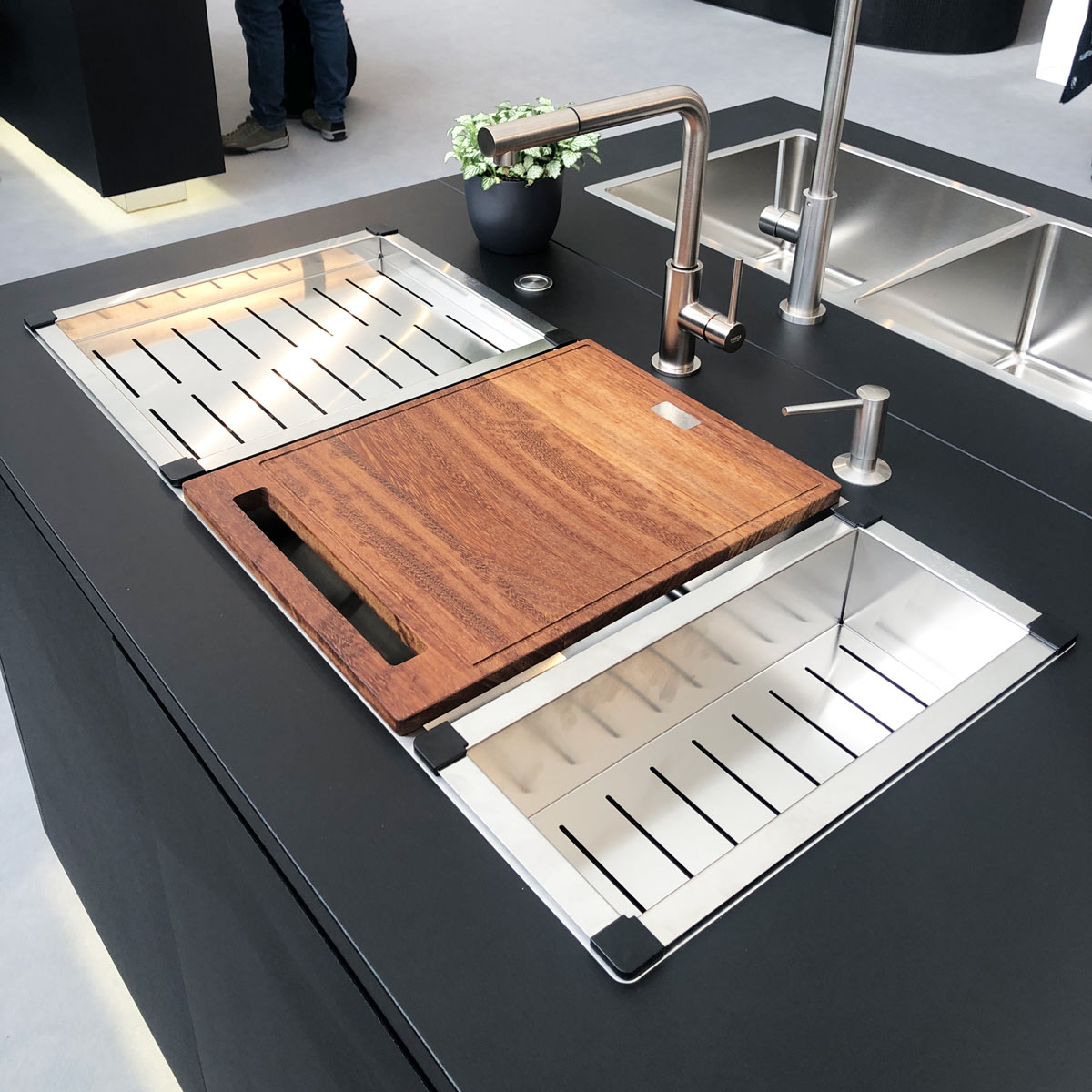 Set chiuveta bucatarie inox CookingAid Tasca Canova CA90 Workstation ...