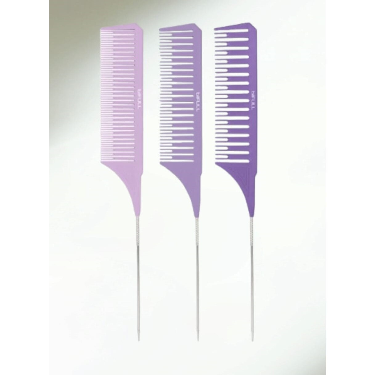 Set 3 Piepteni pentru Balayage, Perfect Beauty, Bifull Profesional, Mov ...