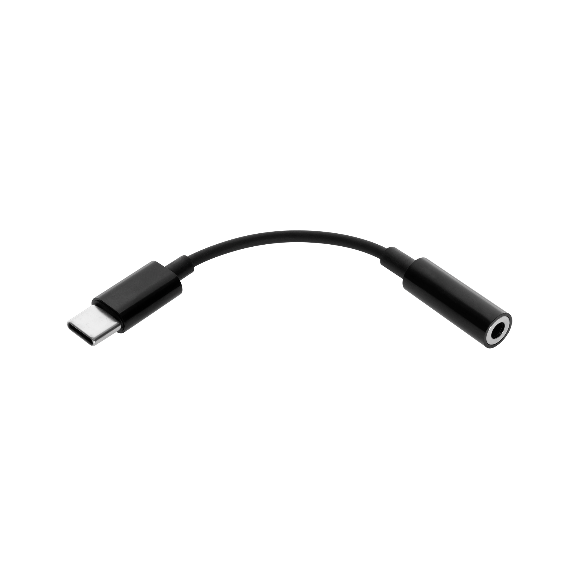 Adaptor telefon, Inny, USB-C/Jack 3.5 stereo, 15cm, Negru - eMAG.ro