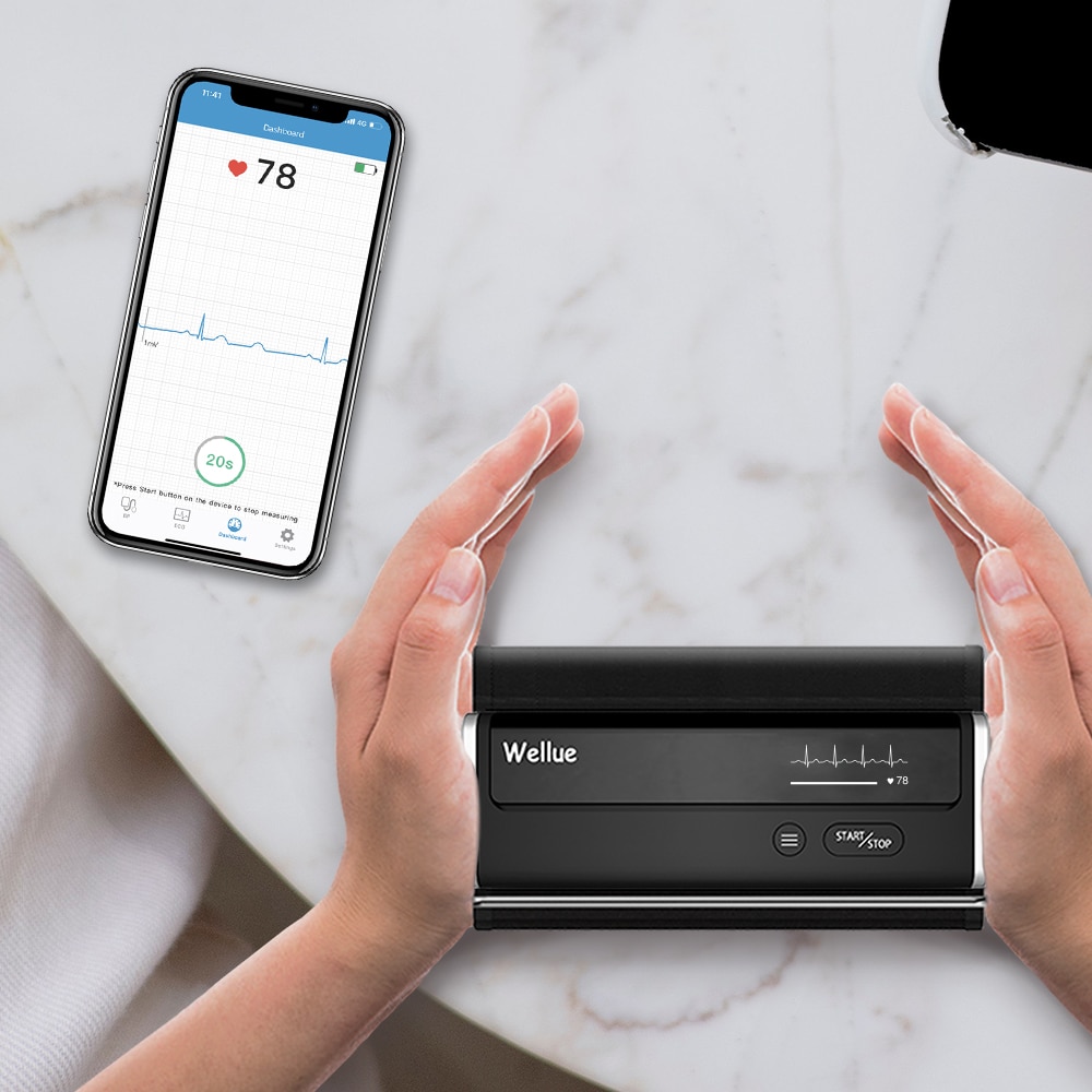 Tensiometru, Wellue, BP2, Cu WiFi, Negru - eMAG.ro