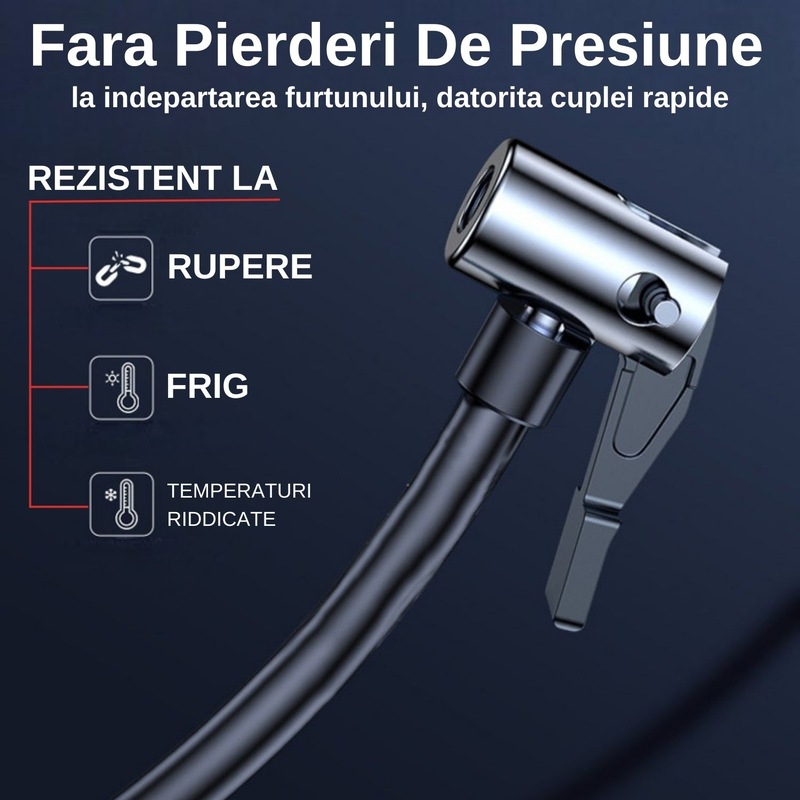 Compresor auto portabil cu acumulator 14.4v/6000mAh, Pentru umflat roti ...