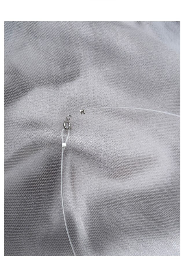 Colier la baza gatului cu fir transparent de silicon si pandantiv in ...