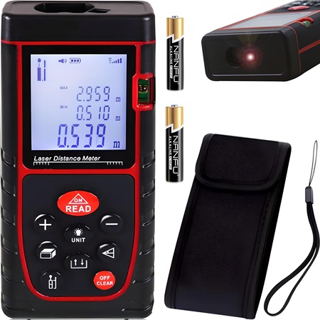 Telemetru Cu Laser Retoo FixIt, 40m, Ecran LCD 2.5", Precizie ± 3mm ...