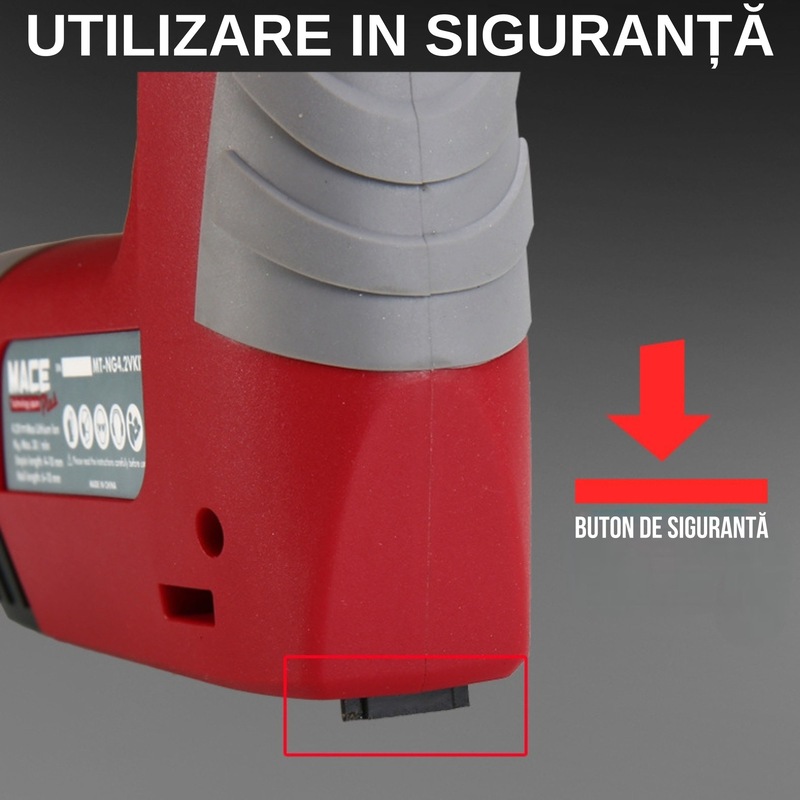 Capsator cu acumulator 4.2 V 1500mAh, incluse cuie 10mm 500buc. capse ...