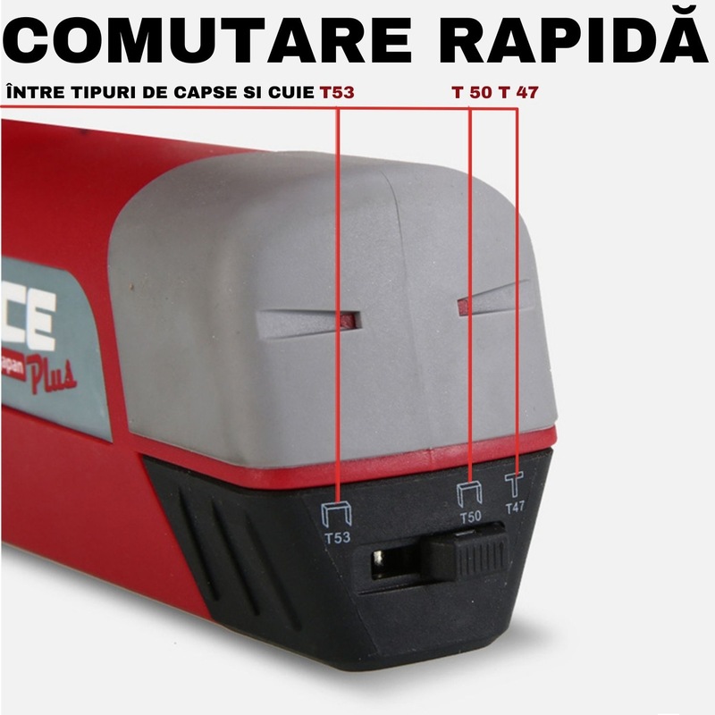 Capsator cu acumulator 4.2 V 1500mAh, incluse cuie 10mm 500buc. capse ...