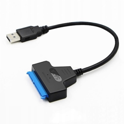 Cablu adaptor USB 3.0 la SATA, HDD/SSD 2.5 ", Negru - eMAG.ro