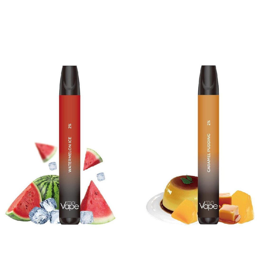 Pachet 2 tigari electornice portabile MiniVape, 800 pufuri tigara, cu ...