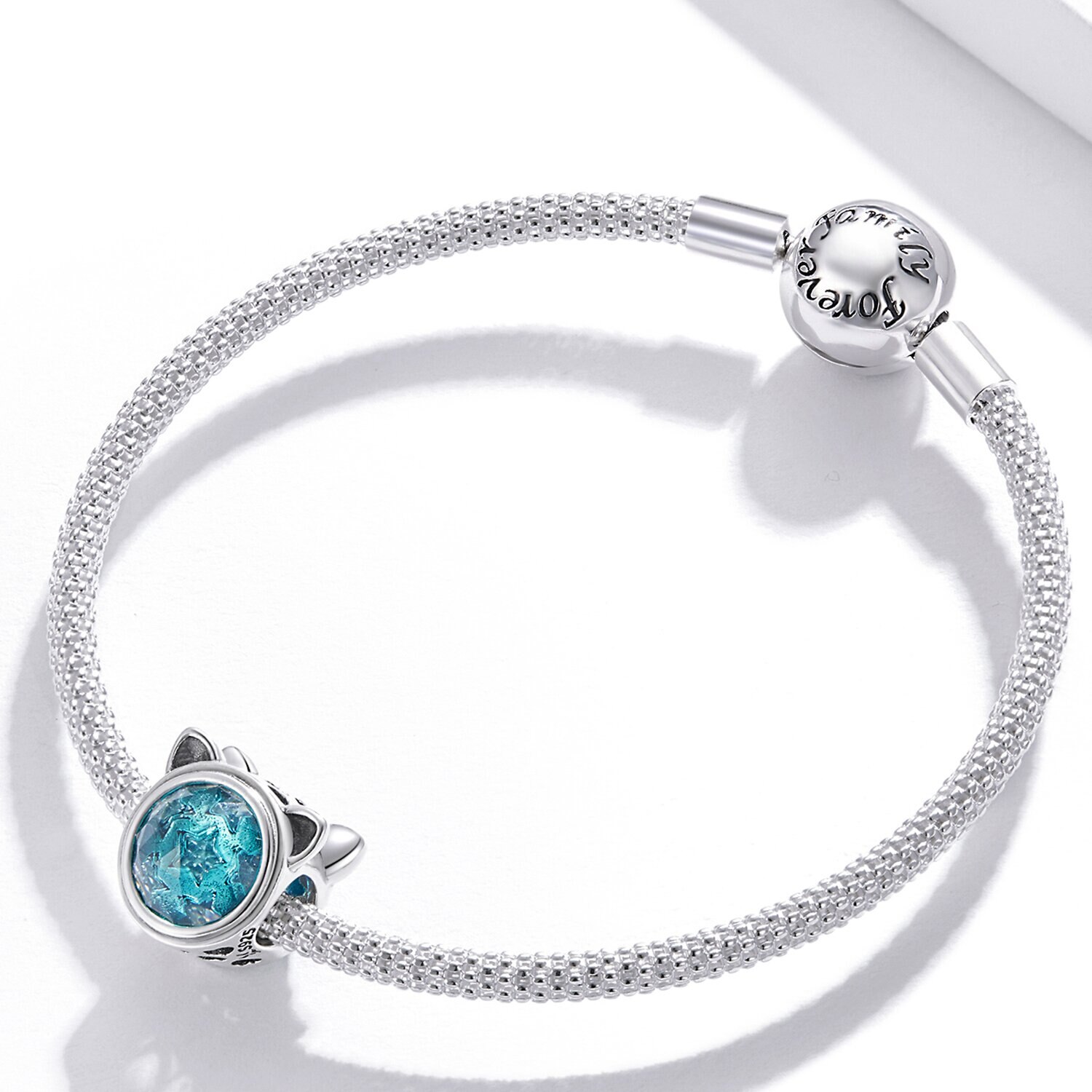 Ezüst talizmán Sea Blue Star Cat - eMAG.hu
