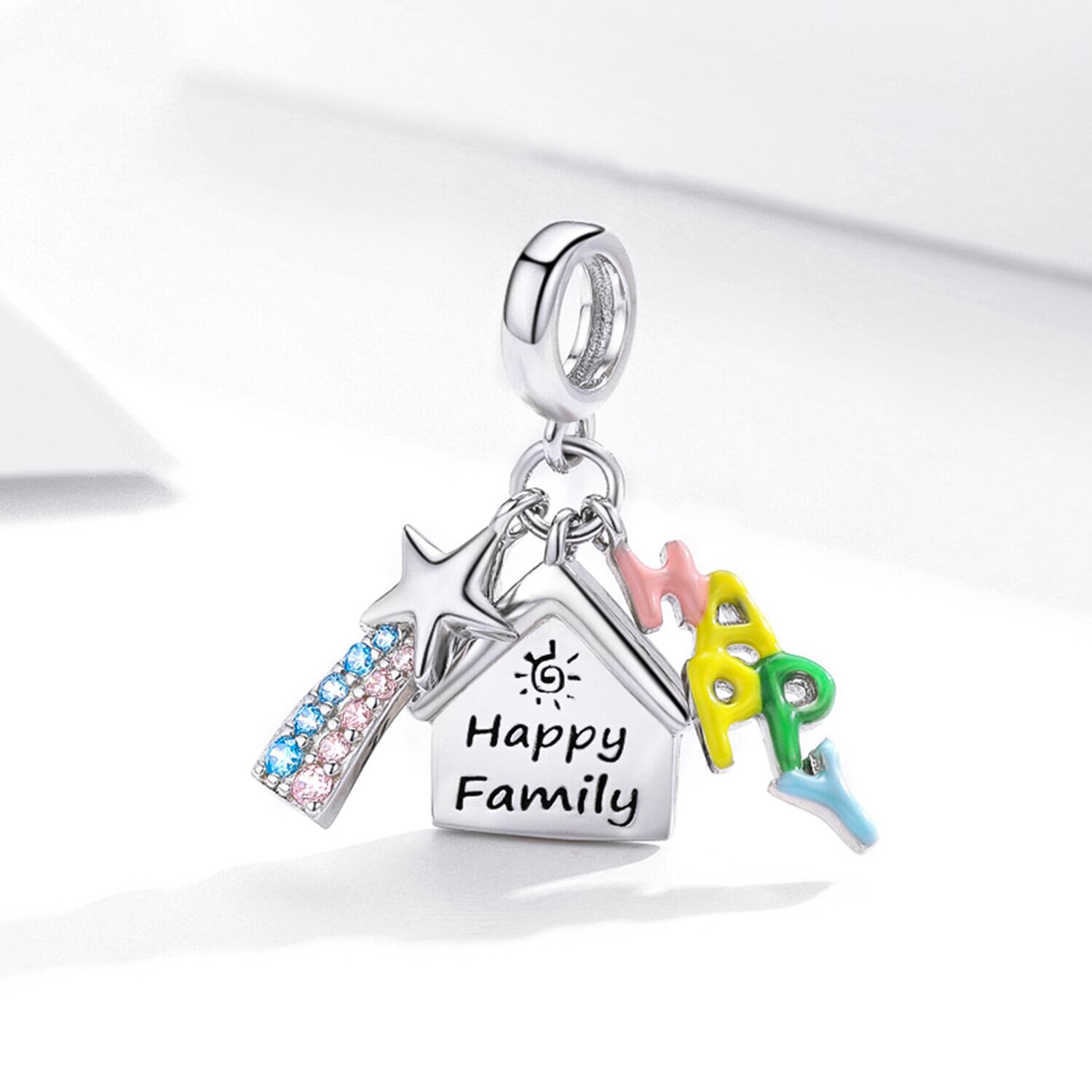 Talisman din argint Happy Family House - eMAG.ro