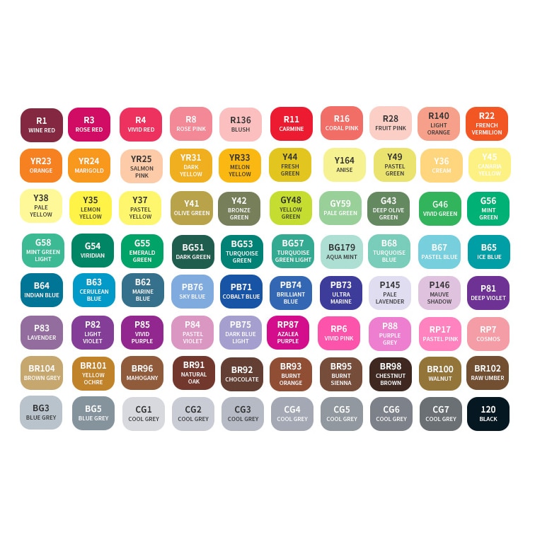 Set 80 de carioci cu suport din plastic, Profesionale, cu 2 tipuri de ...