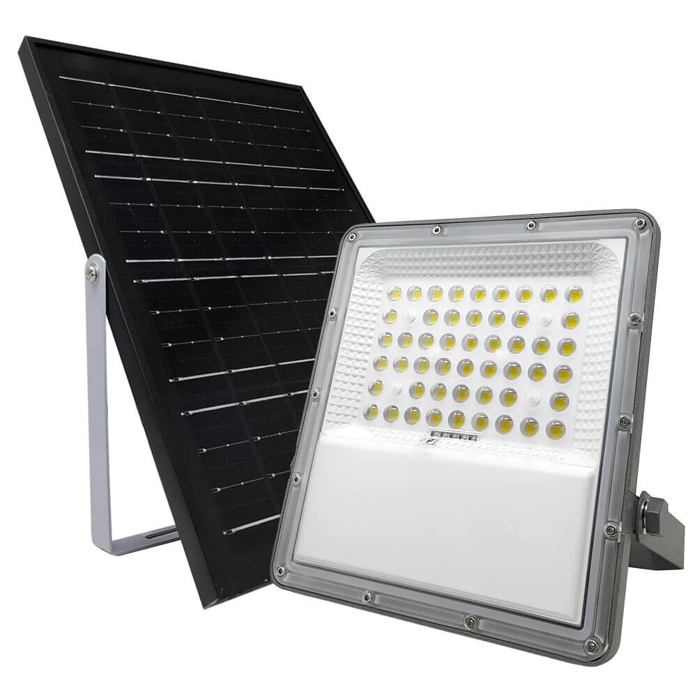 Proiector Solar LED, Reglabil, Rezistent la apa, 100 W, IP65 ...