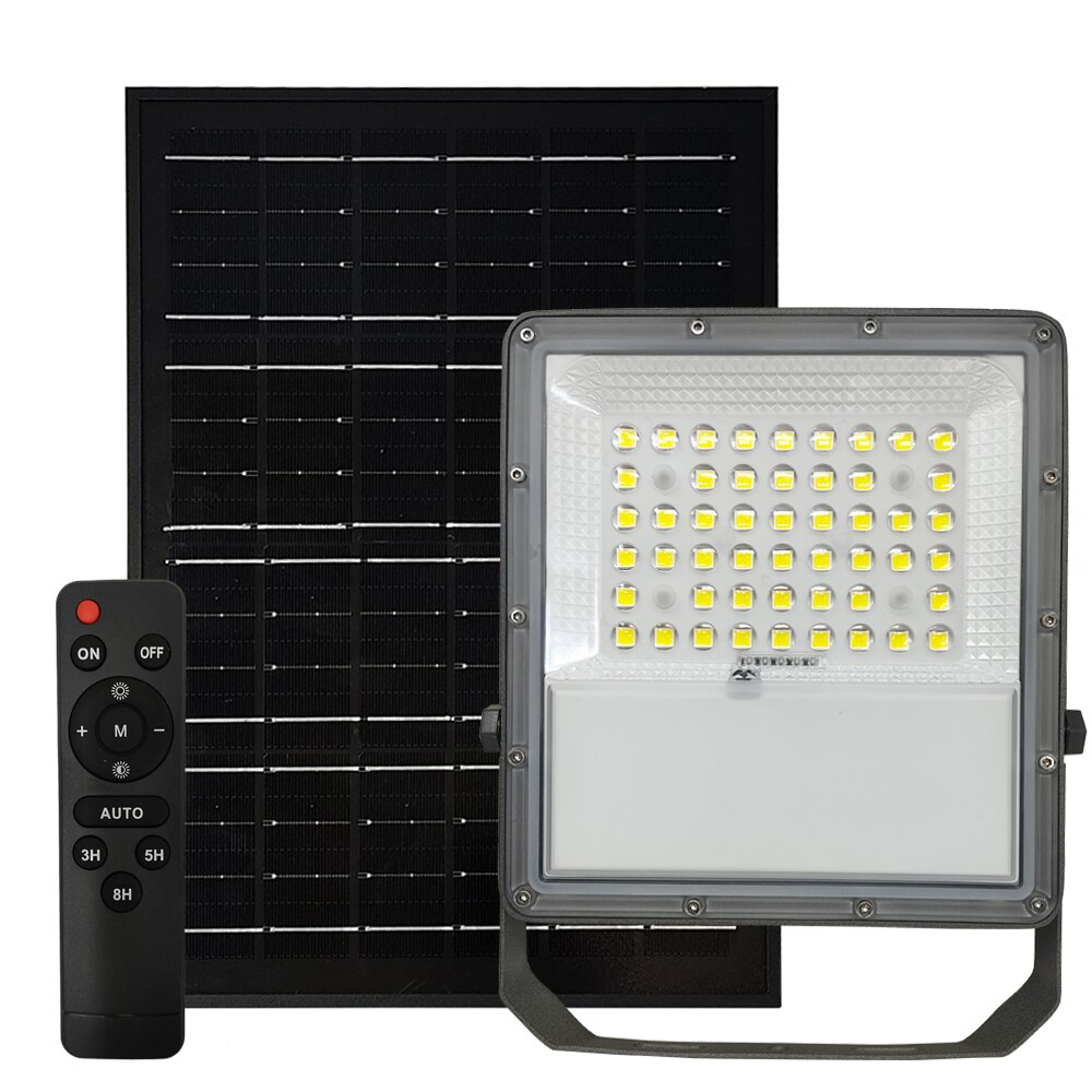 Proiector Solar LED, Reglabil, Rezistent la apa, 100 W, IP65 ...