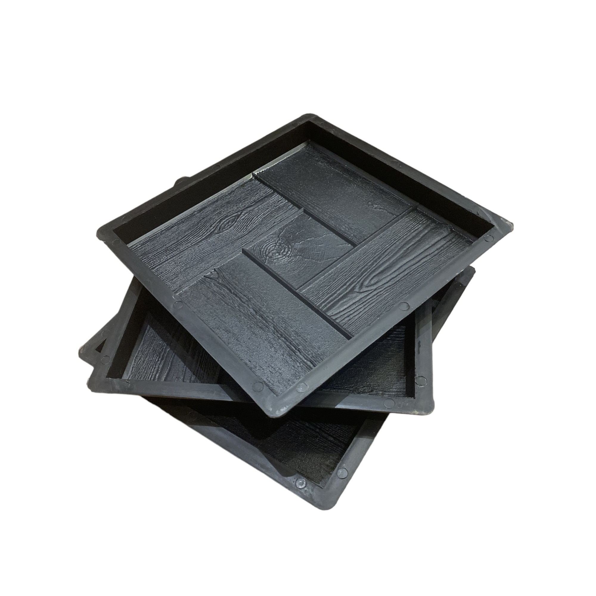 Set 3 Matrite Pavaj, Model Lemn, 30x30x3cm, Forma cu Suport, Trafic ...
