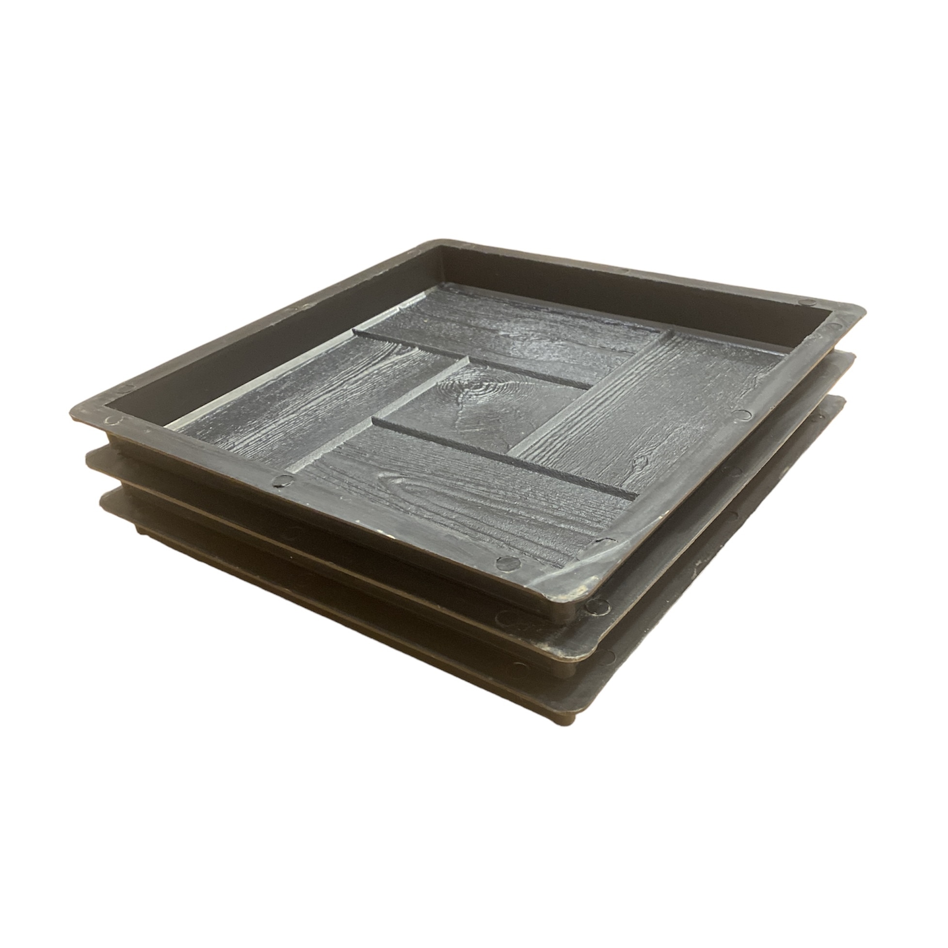 Set 3 Matrite Pavaj, Model Lemn, 30x30x3cm, Forma cu Suport, Trafic ...