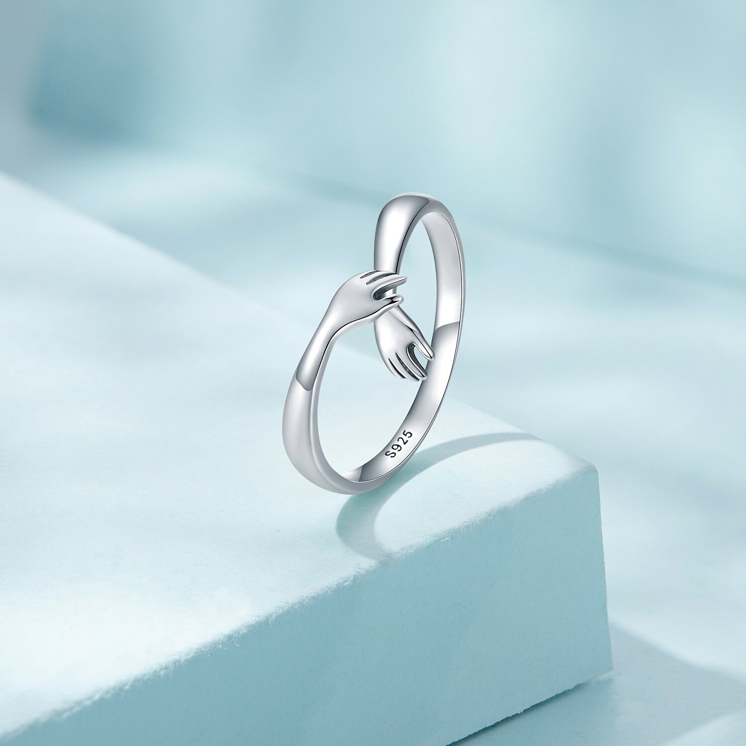 Inel reglabil din argint Protecting Hands - eMAG.ro