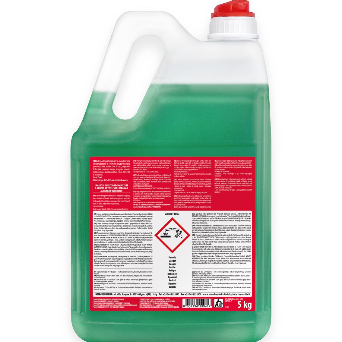 Detergent pardoseli concentrat, Interchem, Argonit Total, 5l - eMAG.ro