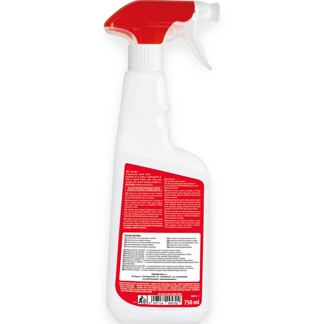 Solutie de curatare si igienizare parfumata, Interchem, Efficace ...