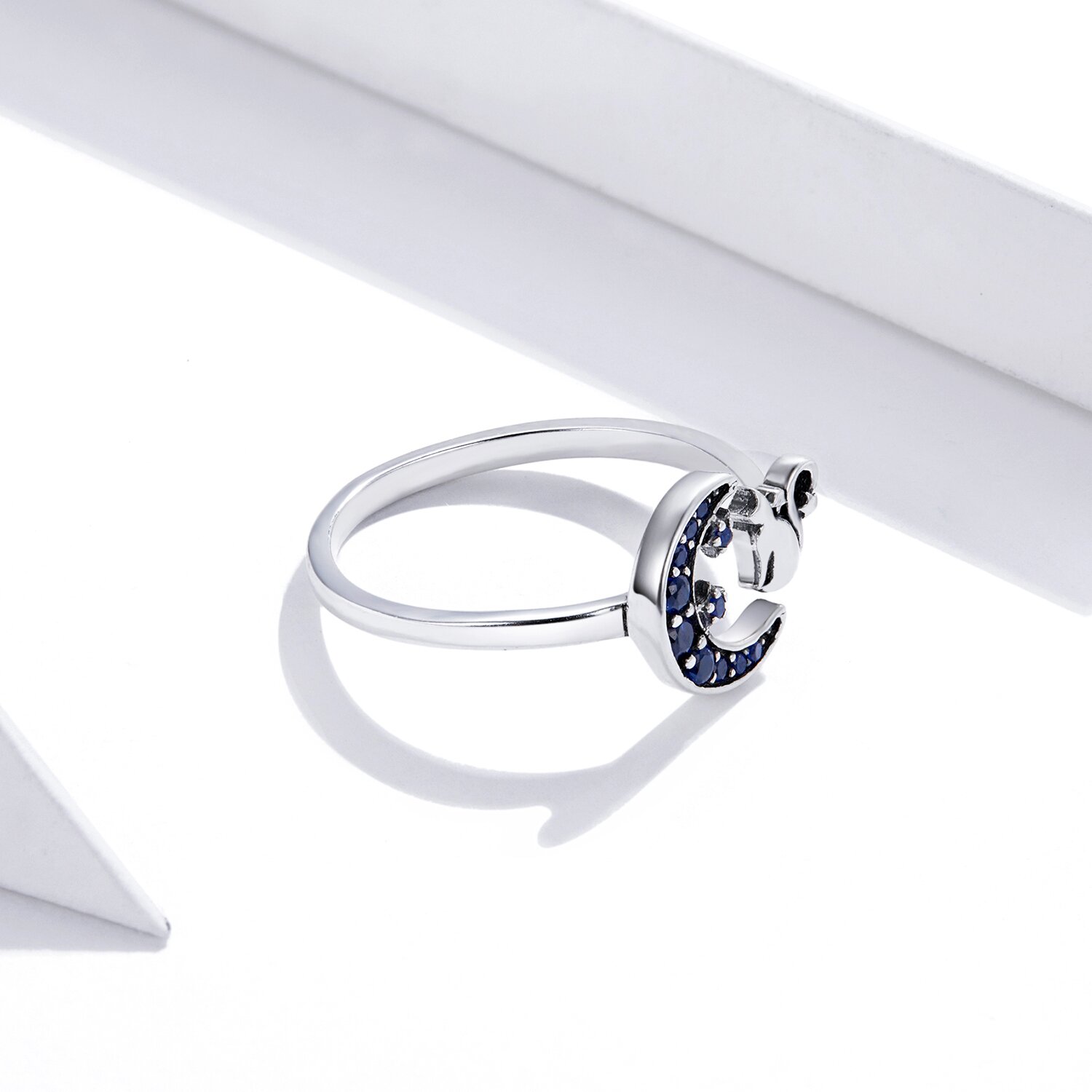 Inel reglabil din argint Cat and Stars - eMAG.ro