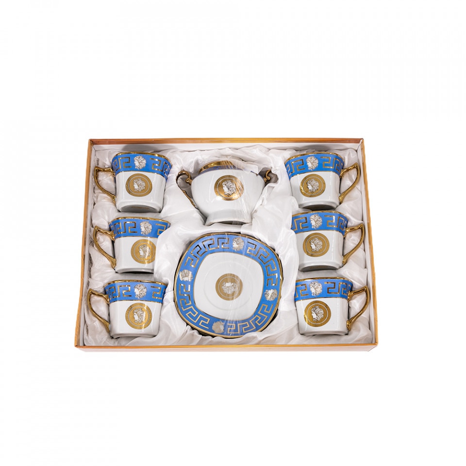 Set cesti Cafea cu Zaharnita 14 piese, Portelan Vittorio Sabatini, VS ...