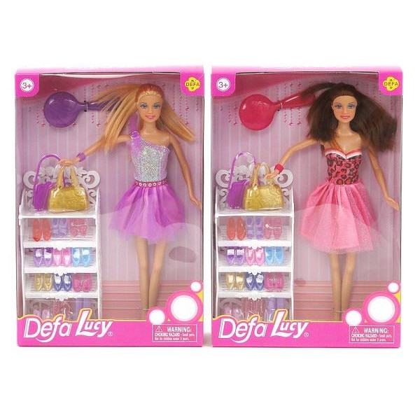 Set papusi cu dulap, Plastic, Multicolor - eMAG.ro