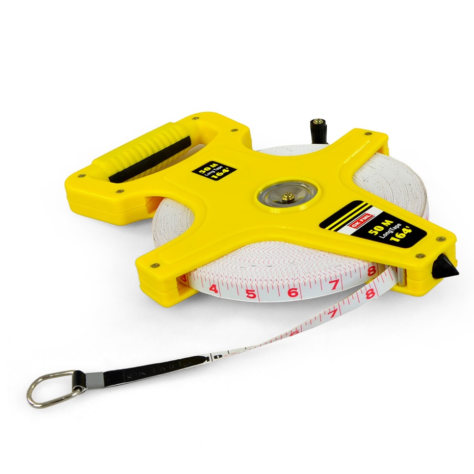 Ruleta de masurat, Plastic, 50 m, Galben - eMAG.ro