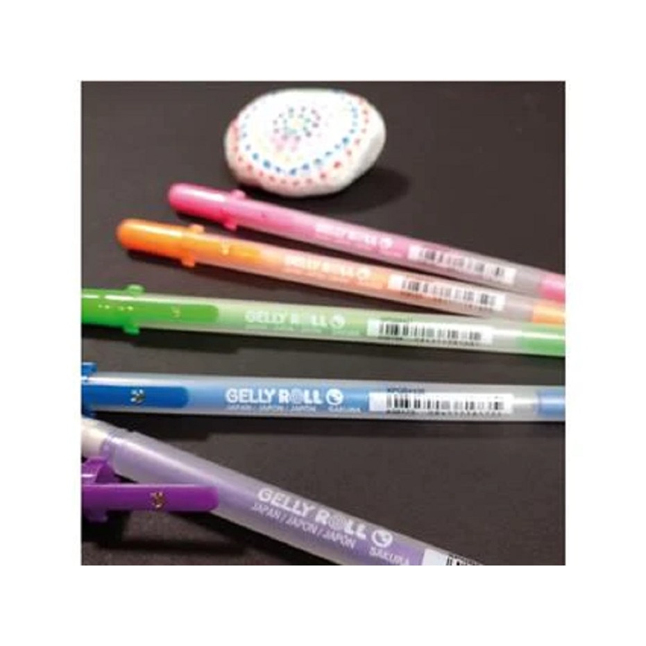 Set 12 Pixuri Sakura Gelly Roll Moonlight Fluorescent, Culori Neon ...