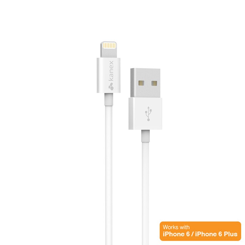 ND38_K8PIN6F USB зареждане и синхронизация Kanex Lightning - Apple Lightning MFi кабел 2m (бял ...