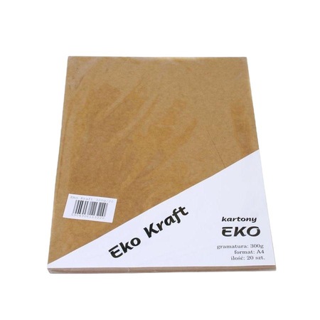 Set 20 foi de carton A4, Eko Kraft, 300 g, Maro - eMAG.ro