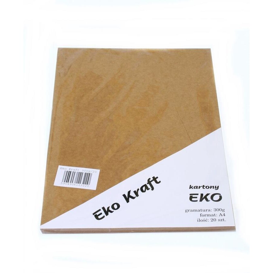 Set 20 foi de carton A4, Eko Kraft, 300 g, Maro - eMAG.ro