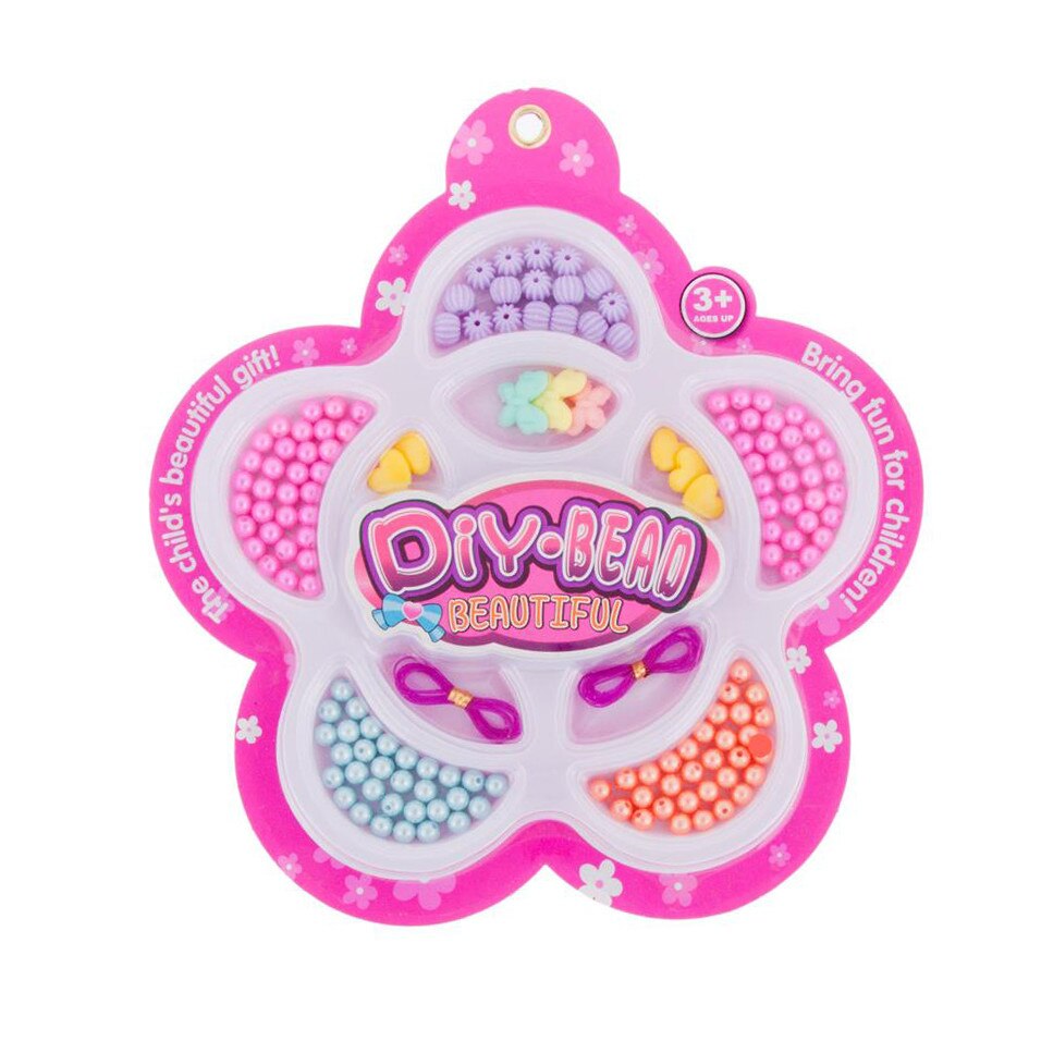 Set margele, Mega Creative, 7 tipuri de margele, Multicolor - eMAG.ro