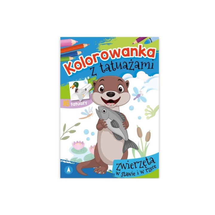 Carte de colorat cu tatuaje, Animale in balta - eMAG.ro