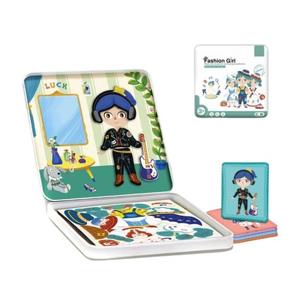 Joc tip puzzle Dress Up, MalPlay, 20.5 x 20.5 cm, 3 ani+, Multicolor ...