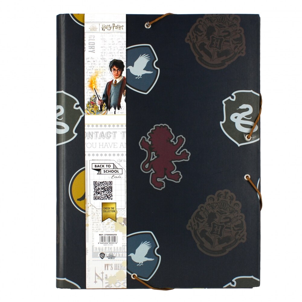 Mapa cu banda elastica, WB, Harry Potter, Carton, A4, 26 x 35 x 3 cm ...