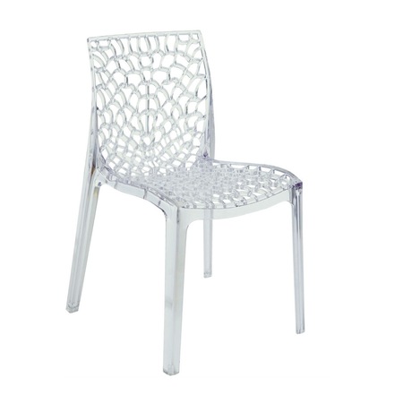 Scaun Policarbonat Lyra Transparent, integral policarbonat ...