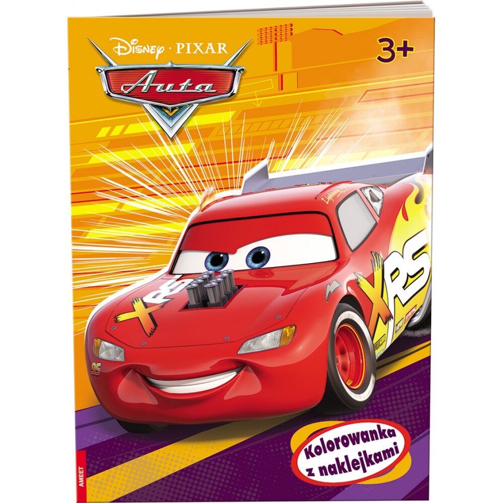 Carte de colorat cu autocolante A4 Cars, 3+ - eMAG.ro