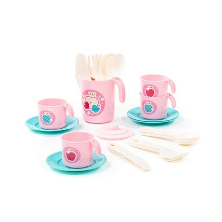 Set vesela de jucarie, 22 Bucati, Plastic, Multicolor - eMAG.ro