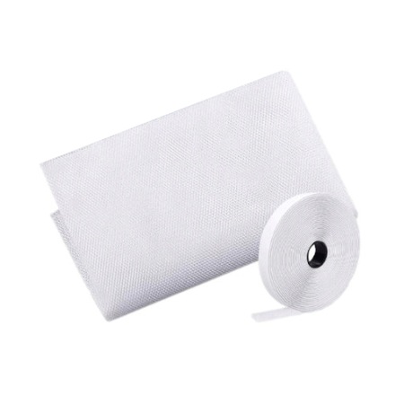 Set plasa de tantari pentru geam si banda velcro, Poliester, 150 x 180 ...