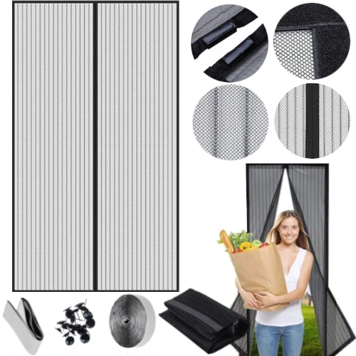 Plasa tantari, Poliester, 210 x 100 cm, Negru - eMAG.ro