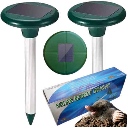 Set de 2 dispozitive cu ultrasunete pentru cartite, 1000m2, Verde - eMAG.ro