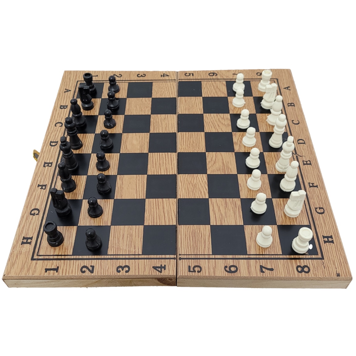 Tabla de sah, Lemn\Tabla, Negru/Maro - eMAG.ro